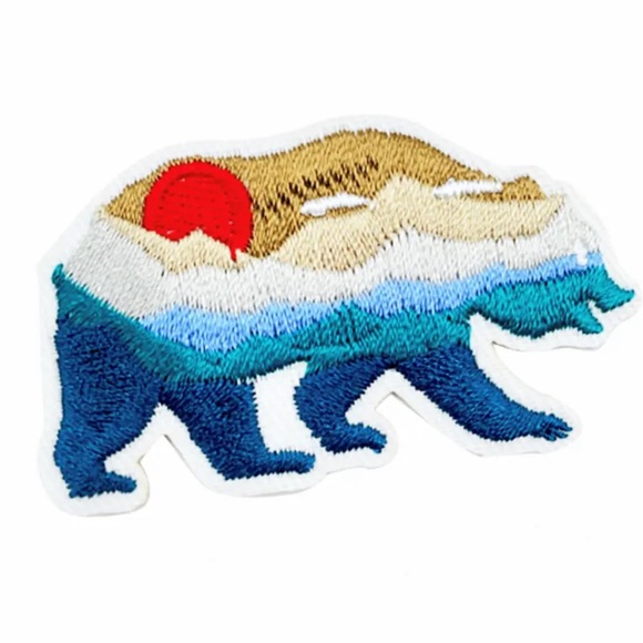 Art | Japanese Natural Bear Multicolor Iron On Patch Embroidery | Poshmark